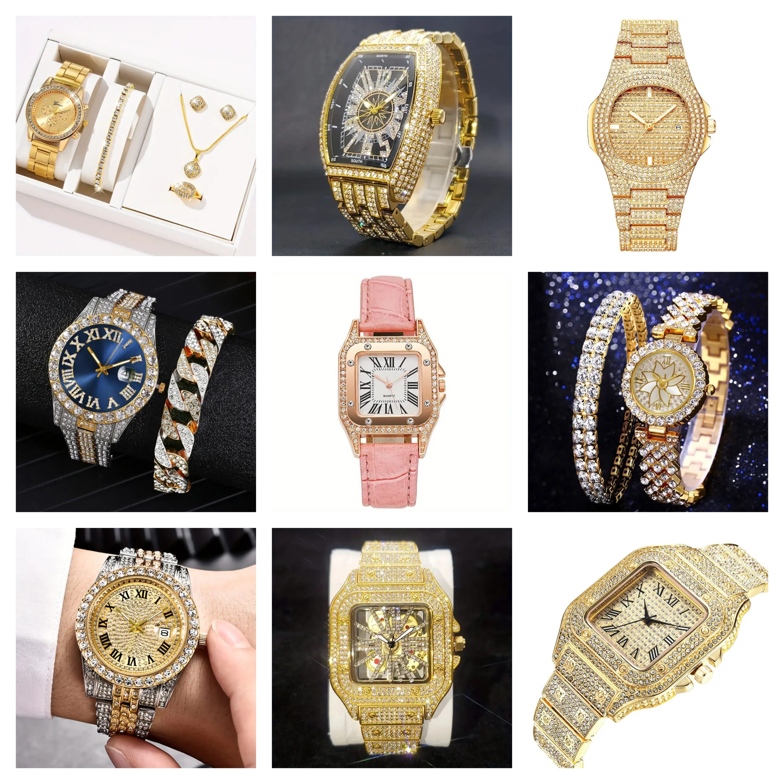 Bling Watches and Brands: A Dazzling Showcase of Luxury and Style